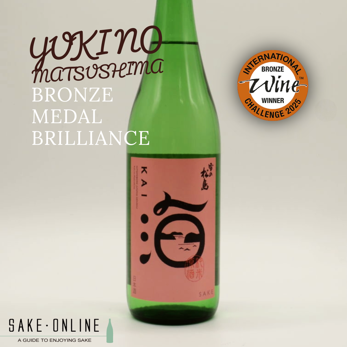 Bronze Medal Brilliance: “Yuki no Matsushima Kai Hitomebore Junmai Gen – Sakeonline
