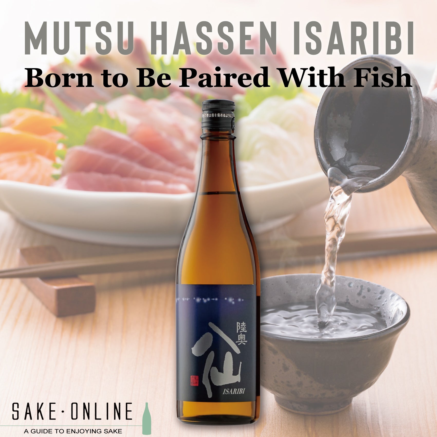 Mutsu Hassen Isaribi Tokubetsu Junmai - Sake Online – Sakeonline