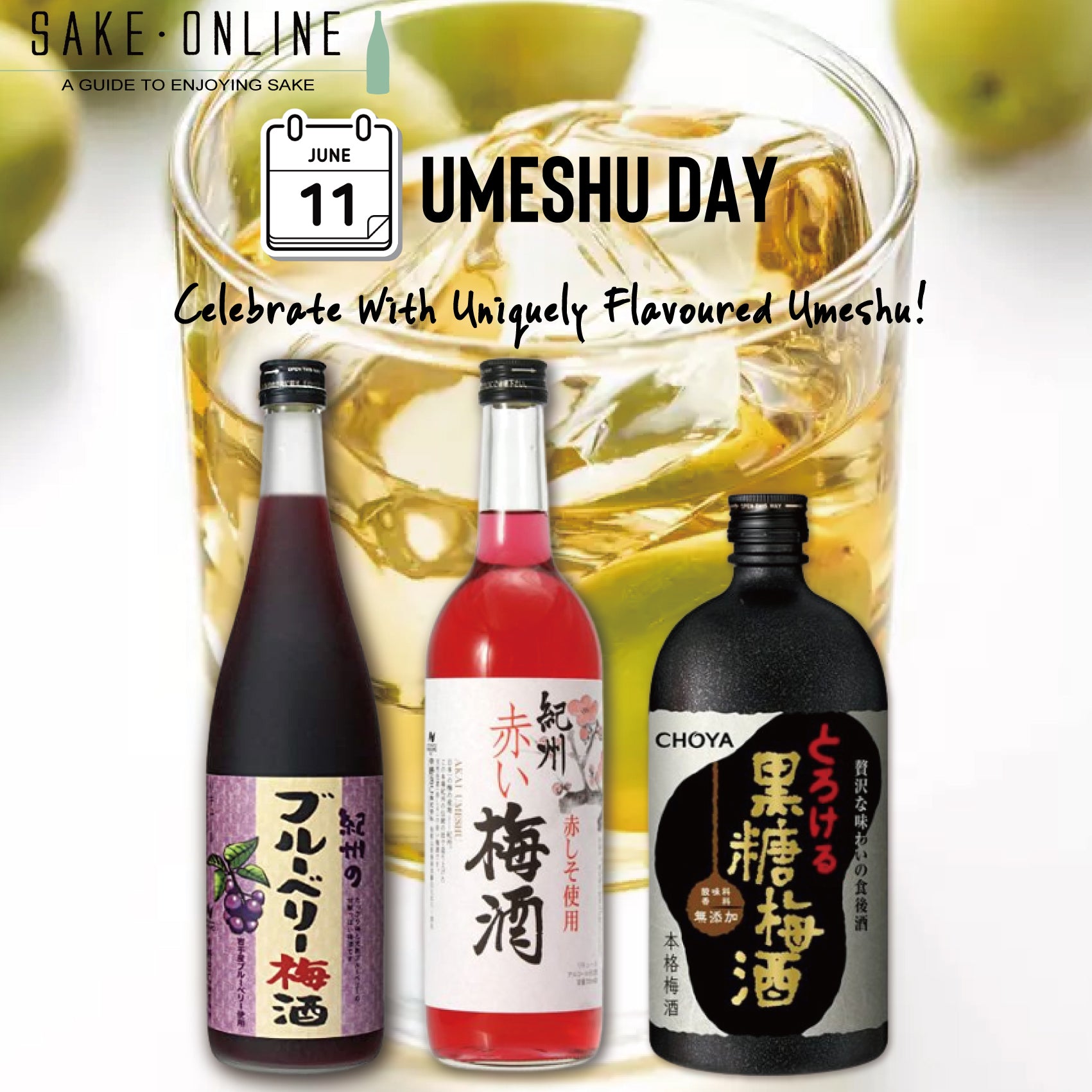 11th June Is Umeshu Day! Celebrate With Uniquely Flavoured Umeshu ...